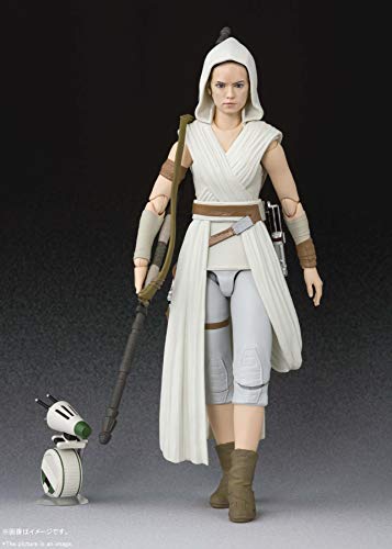 S.H. Figuarts Star Wars Rey & D-O (Star Wars: The Rise of Skywalker) Approx. 5.7 inches (145 mm), PVC & ABS, Pre-Painted Action Figure