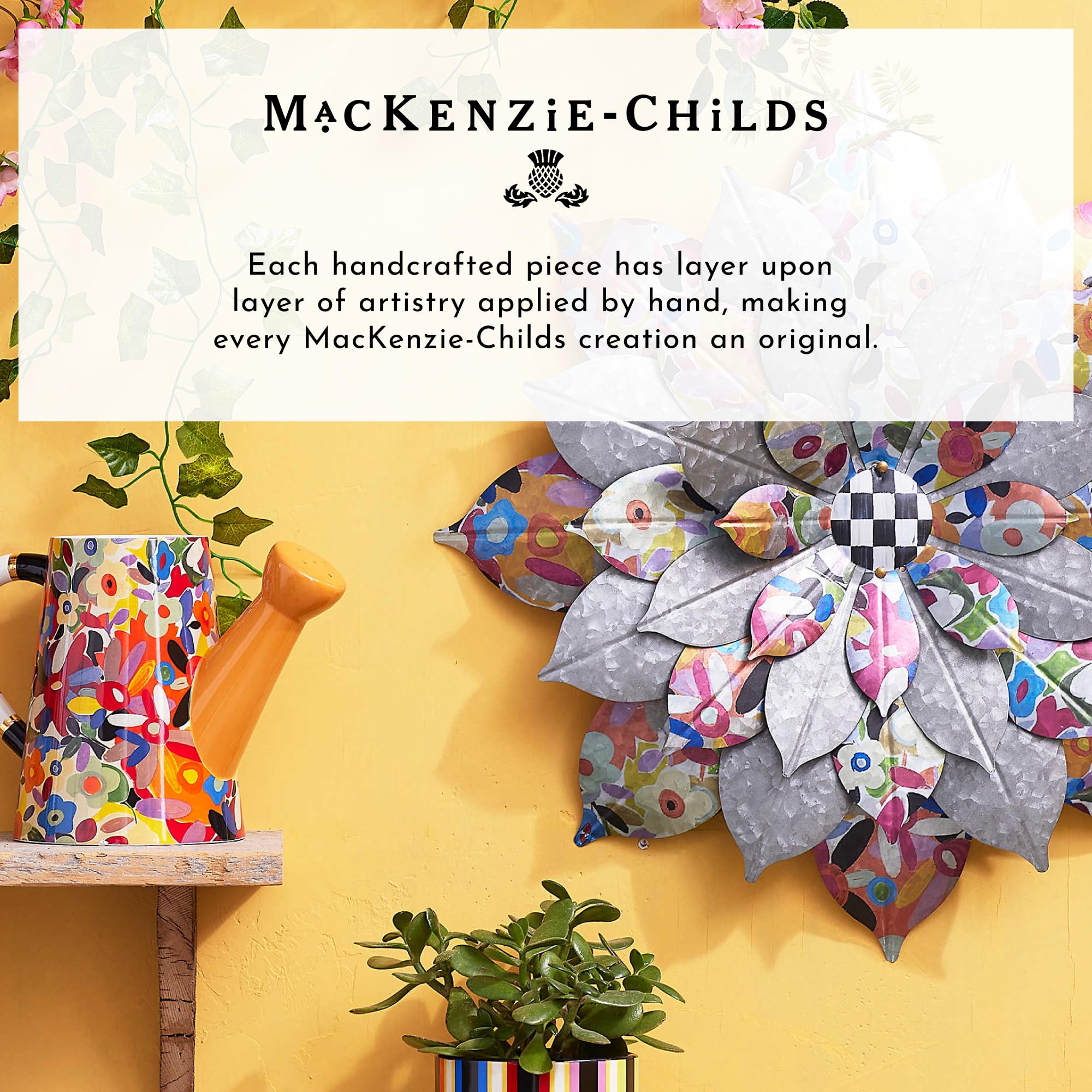 MACKENZIE-CHILDS Butterflies Trio, Hanging Butterfly Wall Decor, Field, Set of 3