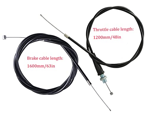 Left Right Handle &Left Brake Lever &Brake Cable &Throttle Cable And Throttle Clamp Cable Brake Lever Kit Fit For Pit Dirt Motor Bike Mini Bike XR100 CRF70 CRF80 - Mb165 Mb200 196cc 200cc 5.5hp 6.5hp