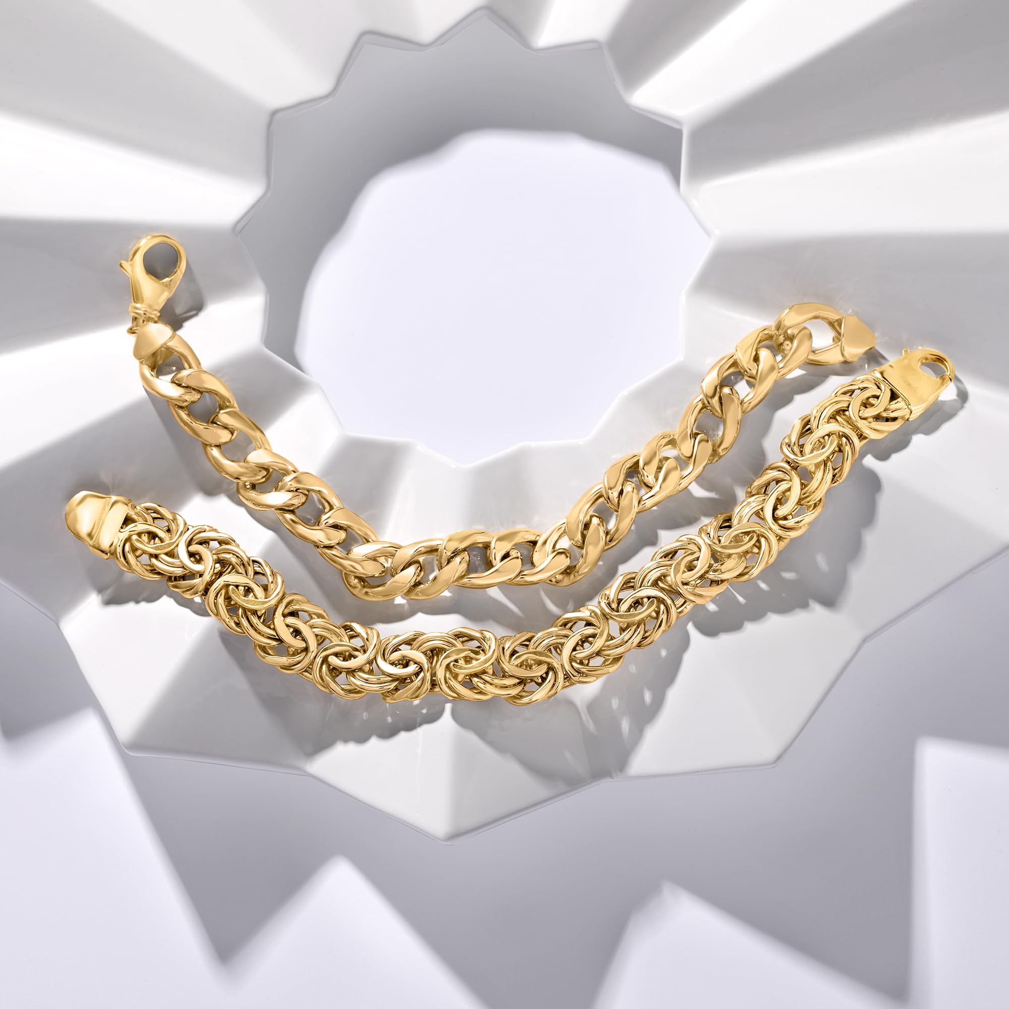 Canaria 10kt Yellow Gold Curb-Link Bracelet. 8 inches