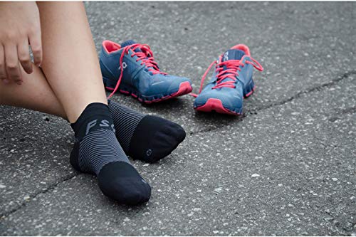 OS1st Plantar Fasciitis Socks FS4, Plantar Fasciitis Relief, Arch Support and Overall Foot Health (No Show, Mint, Medium)