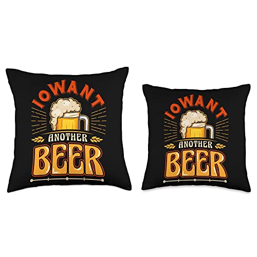 Iowa State Map USA Flag Beer Drinking Funny Joke Funny Beer Distressed Iowa State Map Drinking Humor Throw Pillow, 16x16, Multicolor
