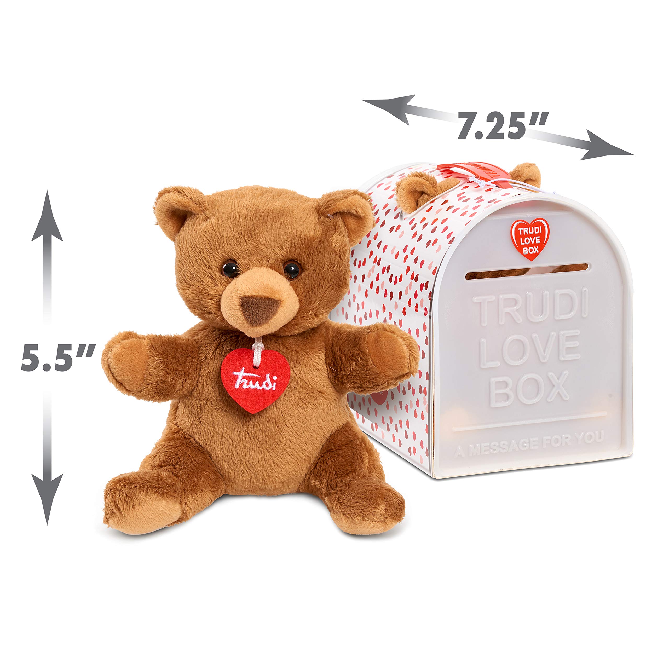 Premium Italian Designed Trudi Ettore Giant Teddy Bear, Big 22-inch Plush, Brown Bear, Kids Toys for Ages 3 Up by Just Play