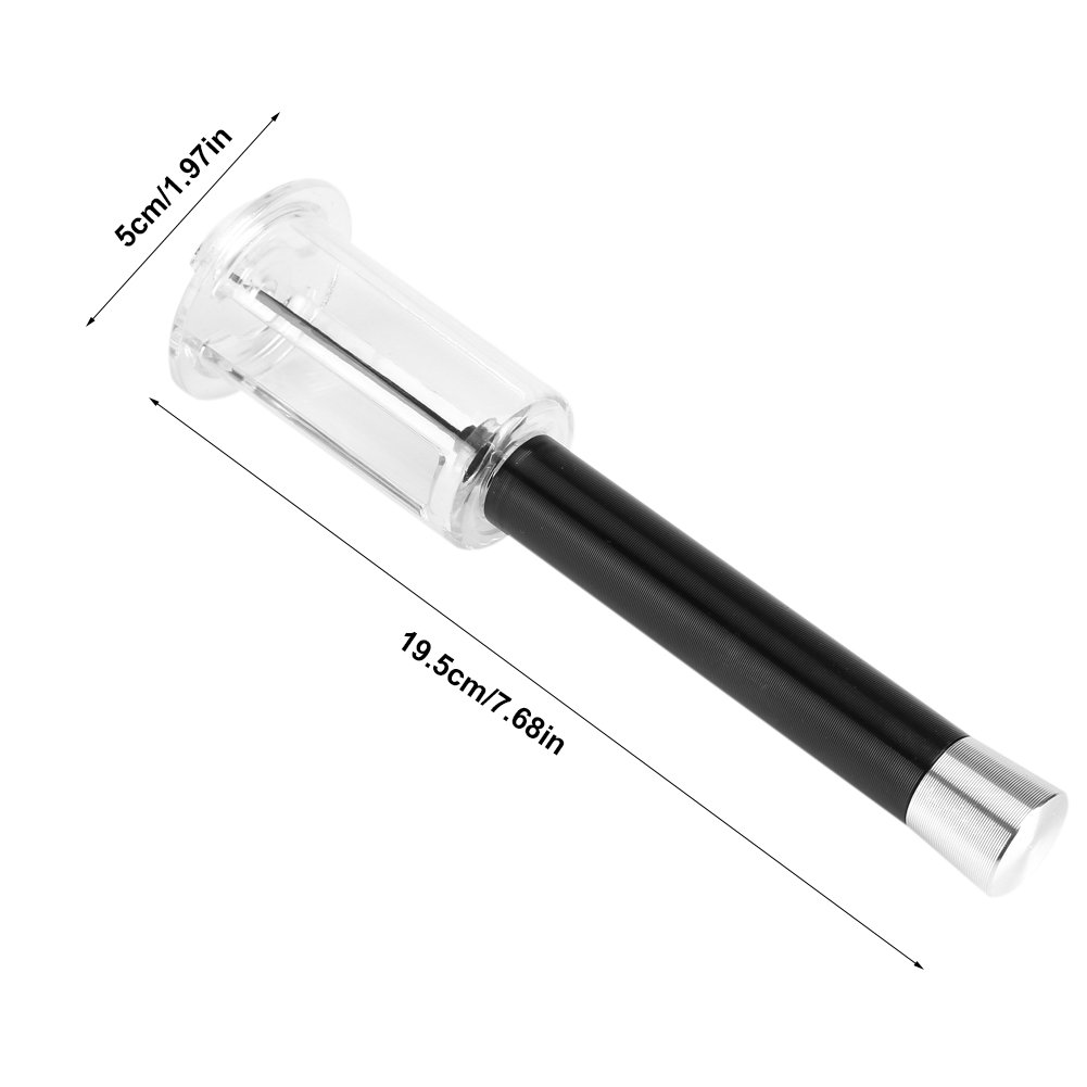 Cork Popper Electric Wine Opener Easy Air Pump Pressure Red Wine Bottle Opener Cork Remover Corkscrew Tools, Wine Cork Remover Pump, Bottle Opener, Cork Out Tool (Black)