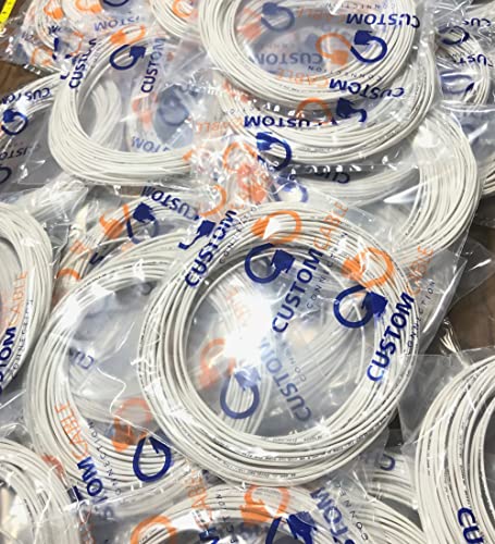 Custom Cable Connection 22 AWG 4 Conductor Stranded Shielded Plenum Cable White CL3P Jacket for Security/Alarm/Access Control/Sound - 500 FootPull Box