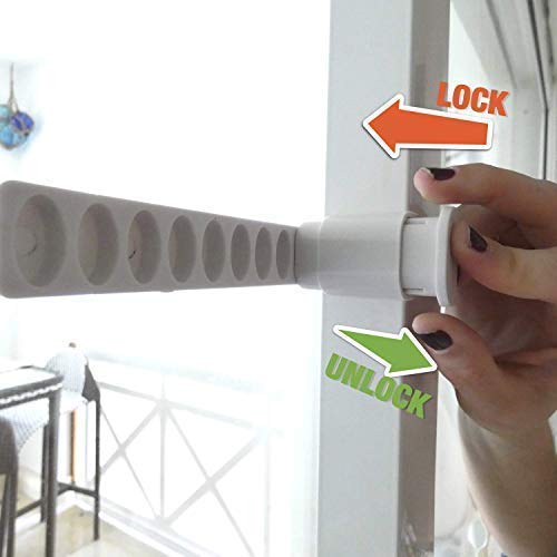 Child Proof Baby Sliding Door Lock for Home Safety Locking Latches for Windows Patio Doors.