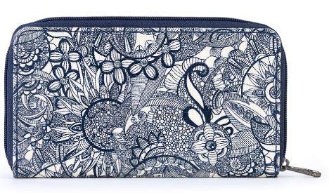 Sakroots Artist Circle Zip Around Wallet Spirit Desert-Navy