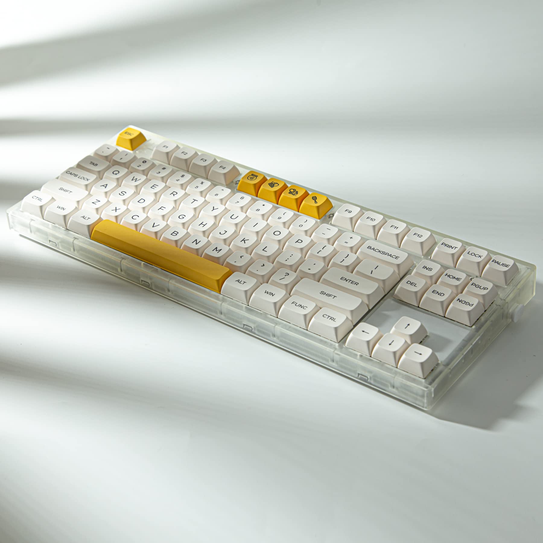 Custom Keycaps 173-key Keycap Kit Keyboard Keycaps Cherry Profile ABS Double Shot Keycaps for Kailh Box Cherry MX TTC Switches Mechanical Gaming Keyboard (Arctic)