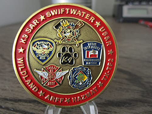 Dallas Fire Department Special Operations k9 Hazmat Swiftwater WildlandChallenge Coin
