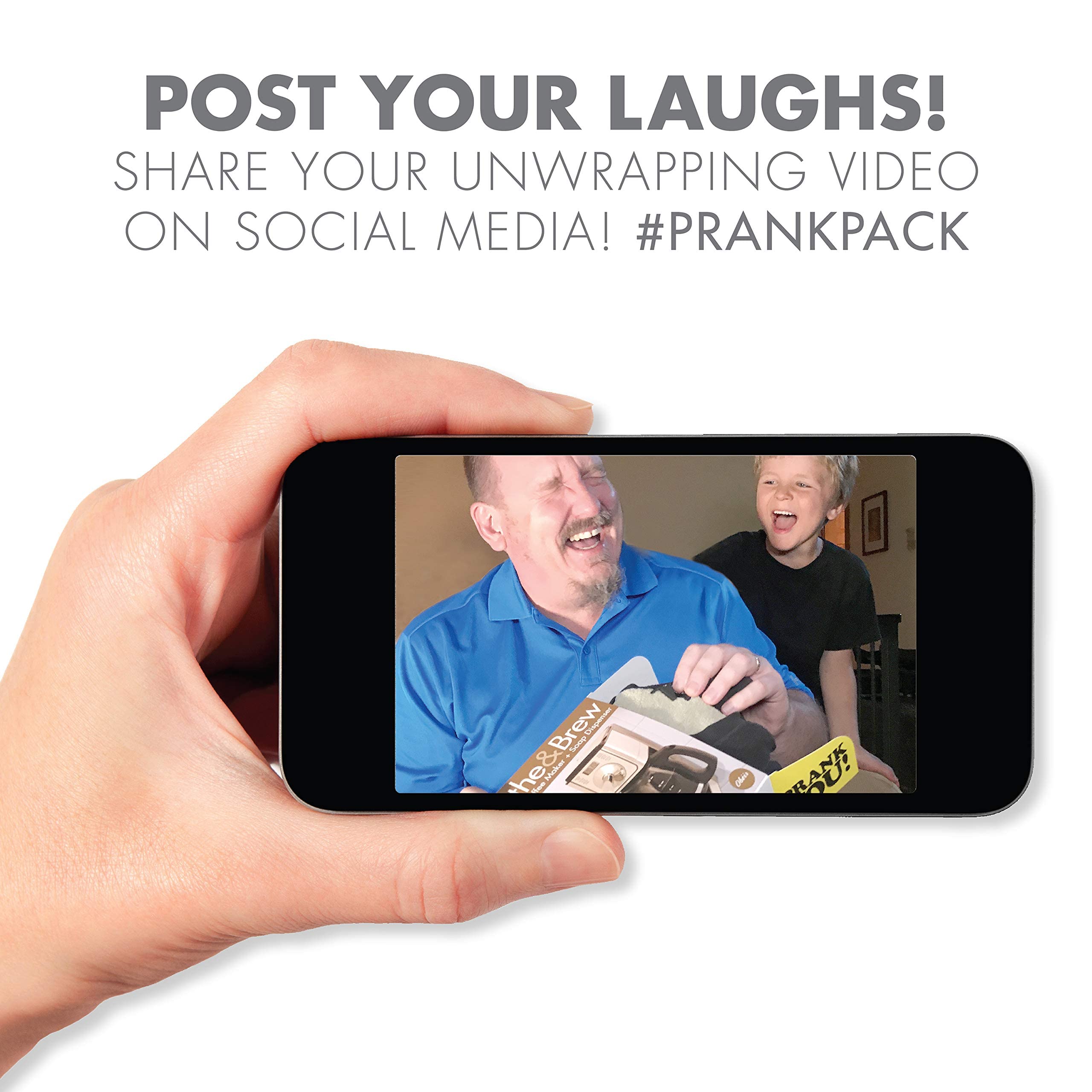 Prank Pack Prank Gift Box Bundle Set 1, 4 Unique Gift Boxes, Wrap Your Real Present in a Funny Authentic Prank-O Gag Present Box, Medium-Sized Novelty Gifting Box for Pranksters