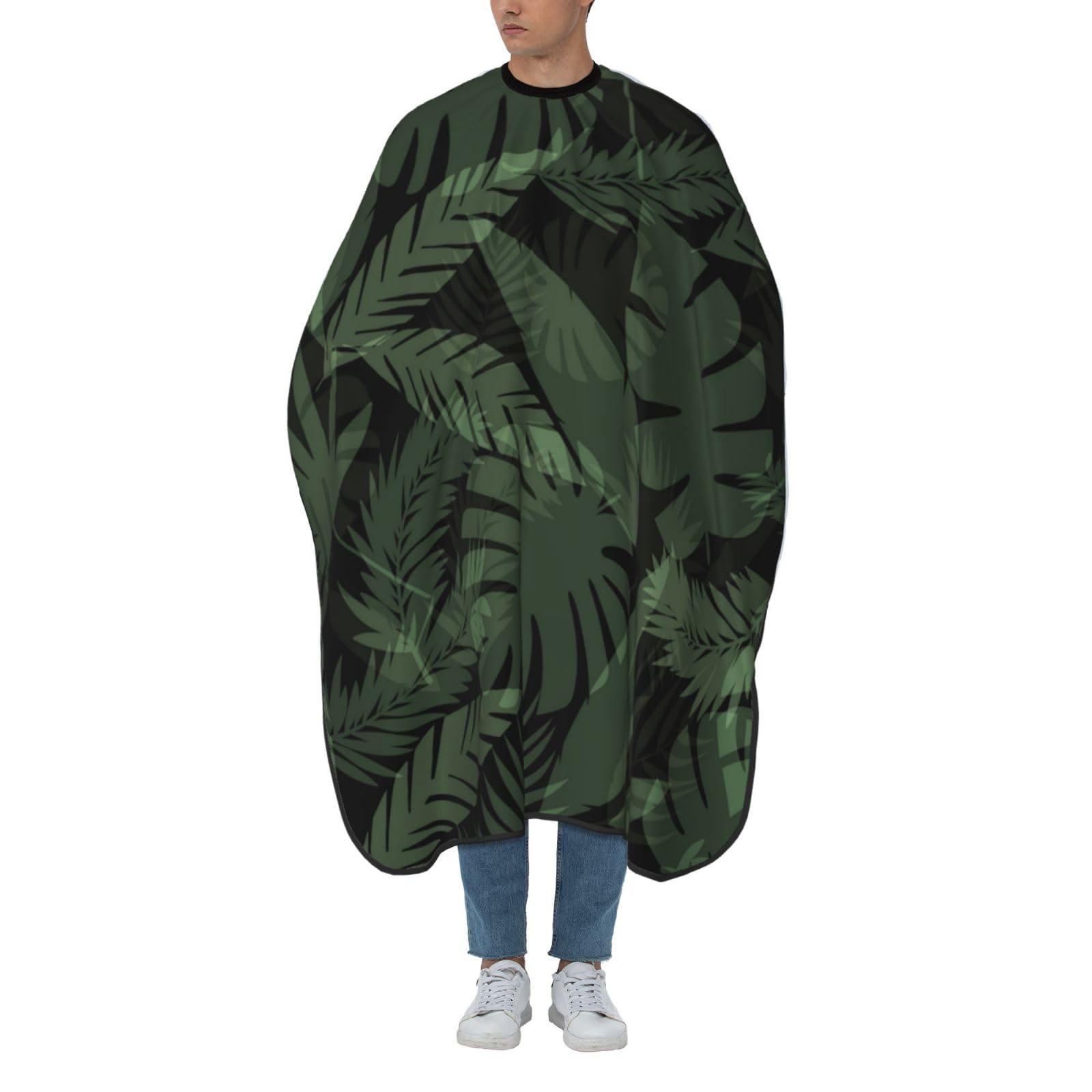 Custom Professional Salon Barber Cape Personalized Hair Cutting Cape with Closure Snap Customized Hairdressing Apron for Barbershop Home (55 x 66 inch)