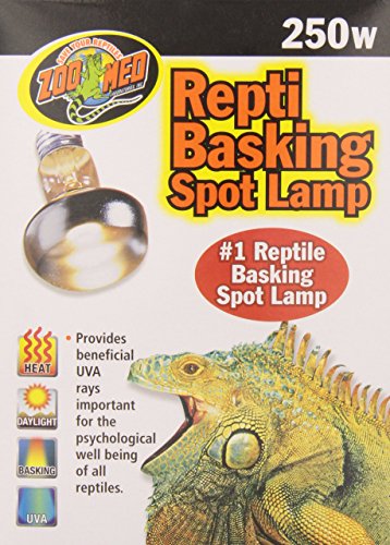 Zoo Med Reptile Basking Spot Lamp 250 Watts, Whites &Amp; Tans