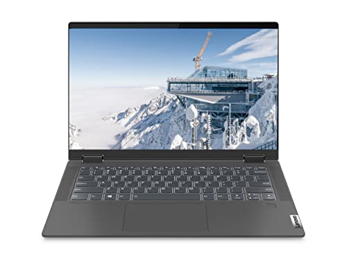 Lenovo 2023 2-in-1 Convertible Laptop,14" Thin Bezel FHD IPS Touchscreen, Intel i3-1115G4 Processor Up to 4.10GHz, 8GB Ram, 256GB SSD, Fingerprint Reader, Ultra-Fast WiFi, Win11 OS Dale Grey (Renewed)