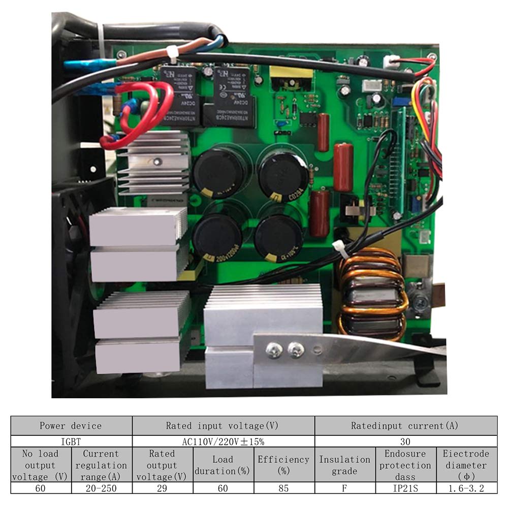 Shikha 250Amp ARC Welding Machine Dual 110 220 volts,Portable DC Inverter Welder 20-250Amp IGBT Digital Display LCD with Welder Inverter Welding Machine Kits