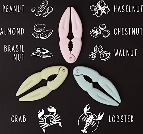 Nut Crab Lobster Crackers Tools Set - Crab Crackers and Tools for Crab Legs - Seafood Opener Tool Set