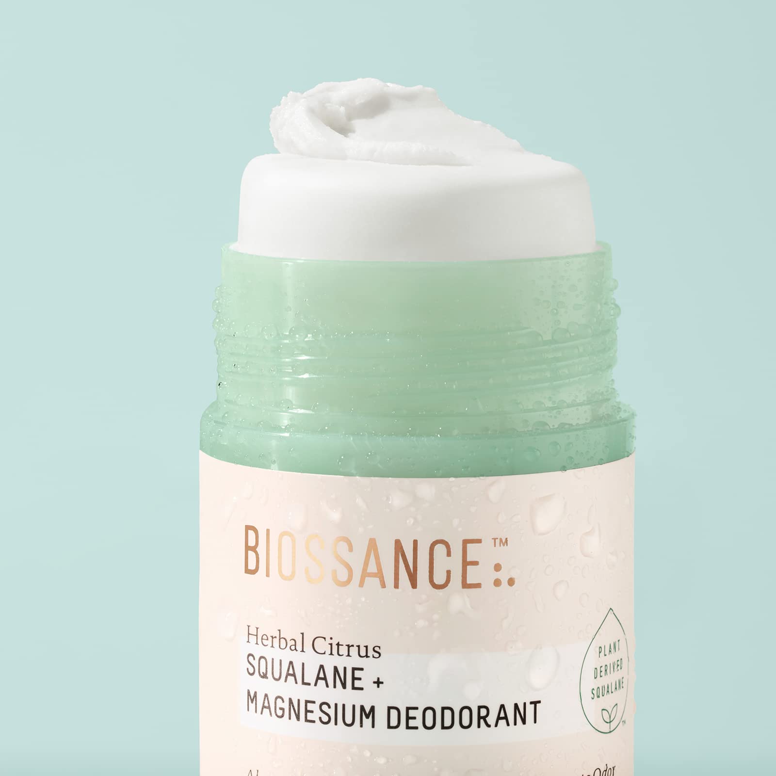 Biossance Squalane + Magnesium Deodorant. Aluminum-Free Formula that Neutralizes Odor and Moisture. 24-Hour Sweat Defense Glides on Smooth in a Citrus Scent (1.7 ounces)