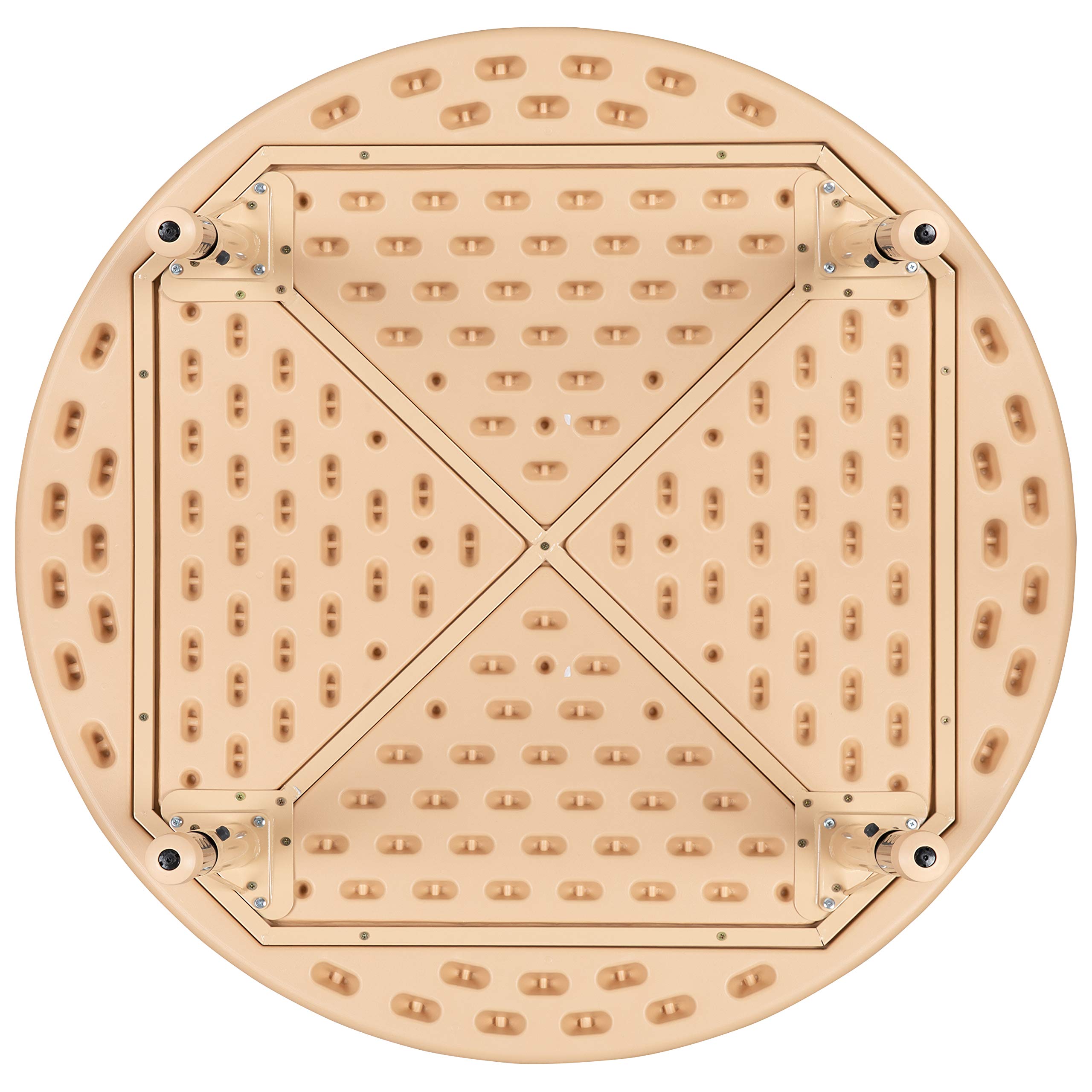 Flash Furniture Wren 45" Round Natural Plastic Height Adjustable Activity Table