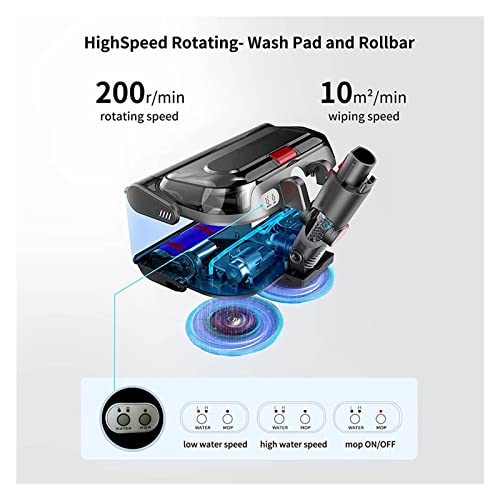 NUTRAC Vacuum Cleaner Electric Cleaning Mop Head Wet and Dry Brush Home Floor Mop Heads Accessories,Compatible for Dyson V7 V8 V10 V11V15