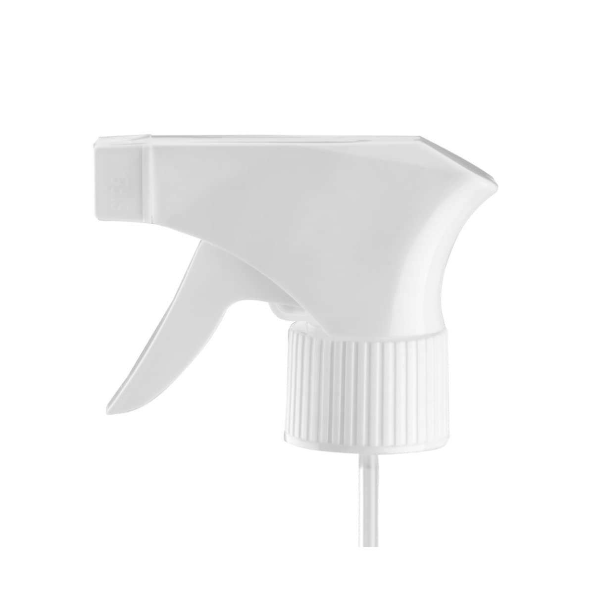 DOMPEL Trigger Sprayers valves, color white, thread 28/410, made with stainless steel springs and glass balls, with spray and stream Model 101D. (Spray heads only, bottles not included) (2)
