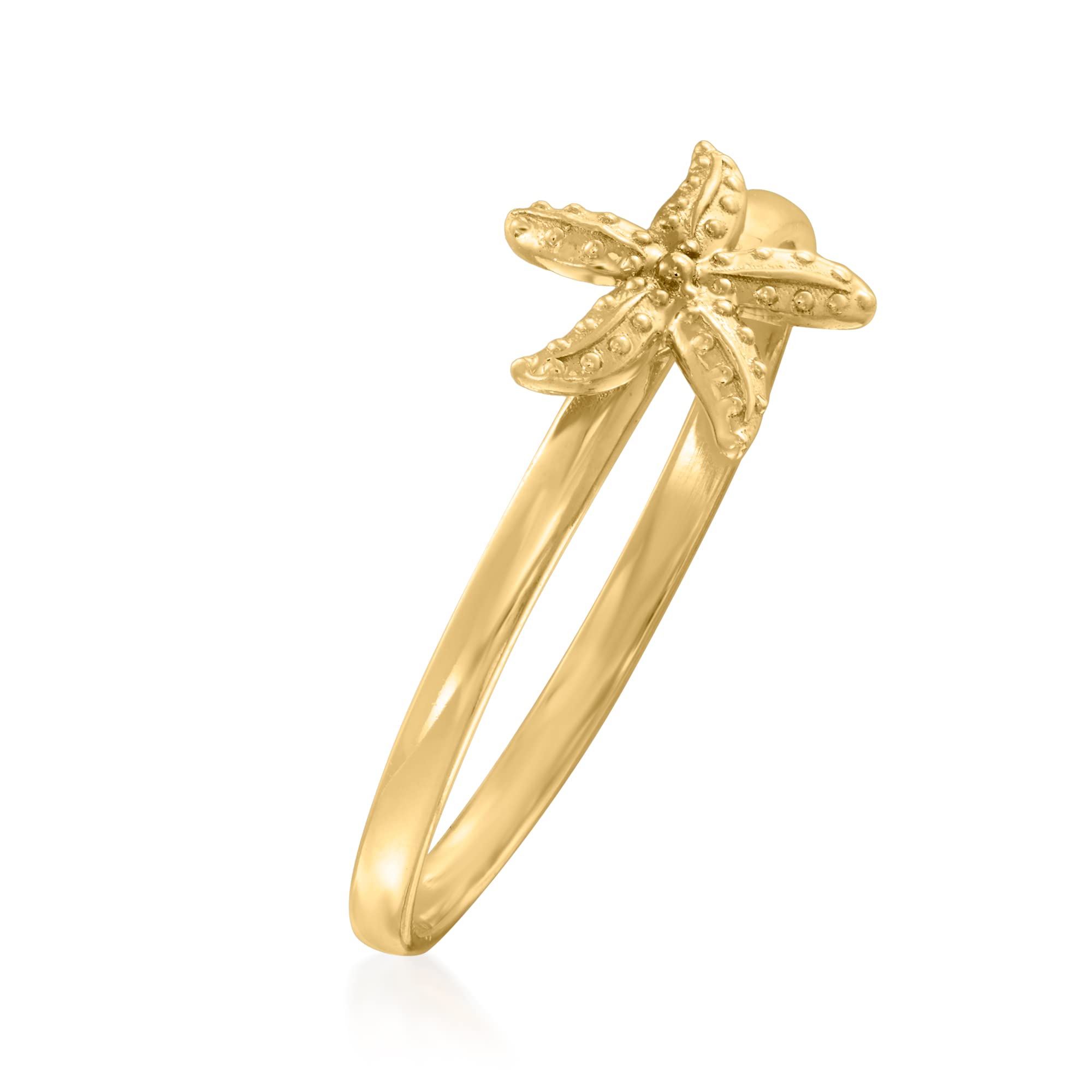 Canaria Fine Jewelry 10kt Yellow Gold Starfish Ring. Size 9