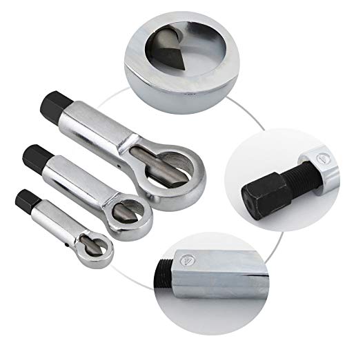 EEEKit Metal Nut Splitter Cracker, Metal Nut Splitter Breaker Manual Pressure Nut Cracker Remover Extractor Tool, 9-12mm/12-16mm/16-22mm Nut Remover Extractor Tools