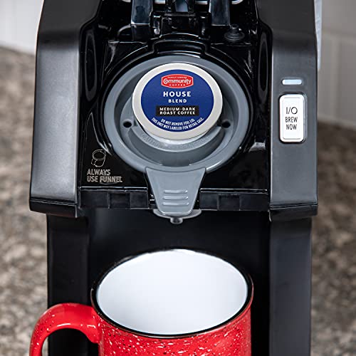 Community Coffee House Blend 72 Count Coffee Pods, Medium Dark Roast, Compatible with Keurig 2.0 K-Cup Brewers