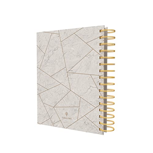 Collins Scandi Academic 2023-24 A5 Day To Page Mid Year Diary Planner School, College or University Term Journal - August 2023 to August 2024 - Grey - PW51M.GEGY-2324