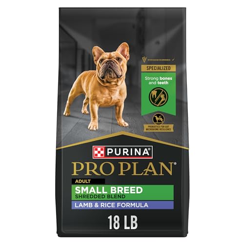 Purina Pro Plan Small Breed High Protein Dog Food Dry Shredded Blend Lamb and Rice Formula - 18 lb. Bag
