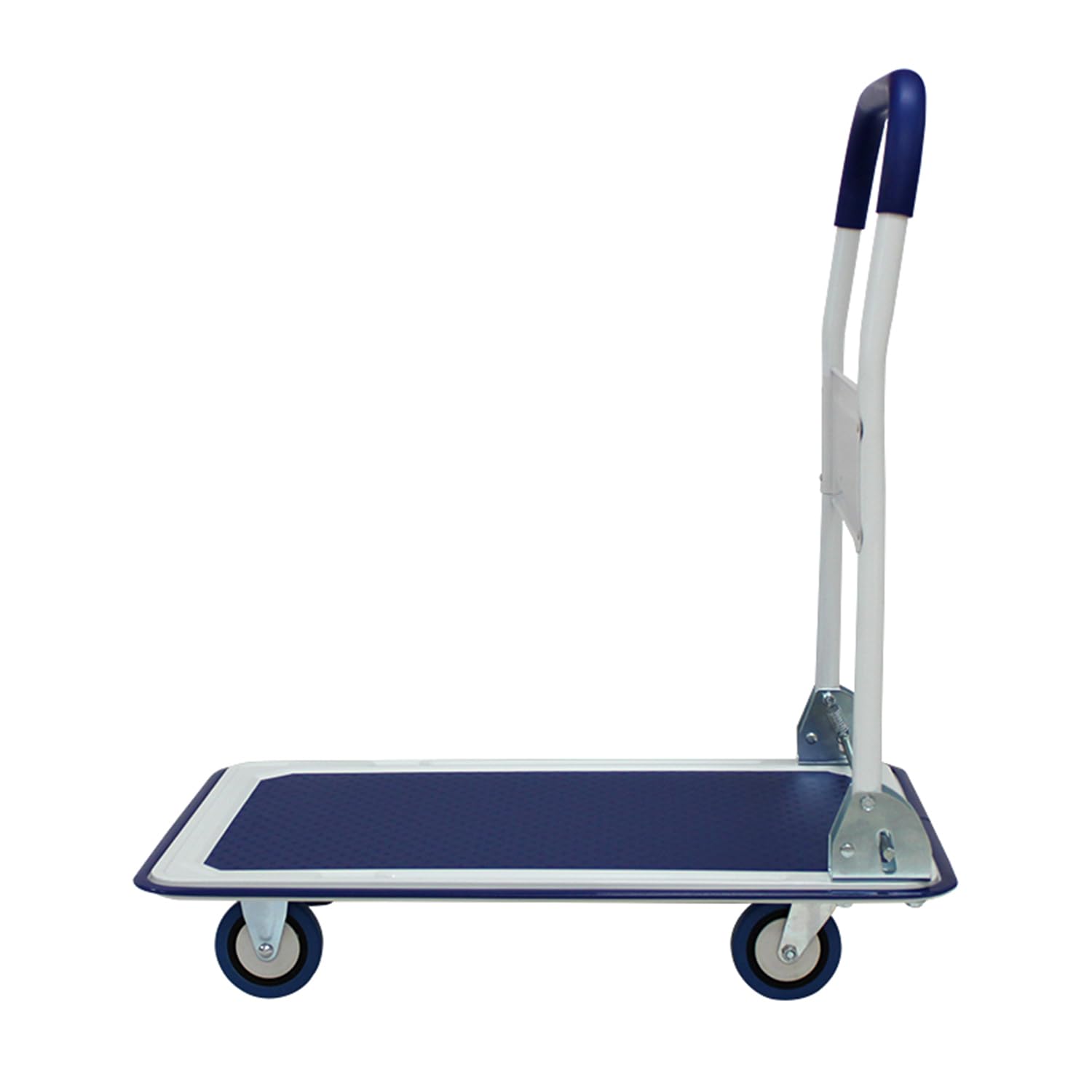 Donext Push Cart Dolly -660Lb, Platform Truck Capacity Heavy Duty Moving Hand Truck - Folding & Rolling, Blue