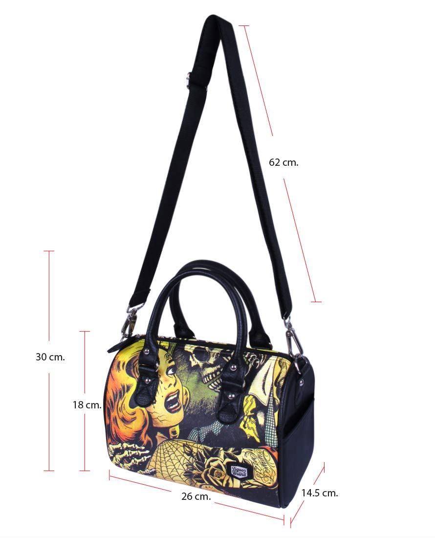 Liquorbrand Women's 'Horror B' Goth Round Purse Handbag
