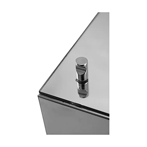 Renovators Supply Manufacturing Medicine Cabinets 19 3/4 in. x 13 1/8 in. Stainless Steel Rectangular Bathroom Wall Medicine Cabinet with Mirror and Mounting Hardware Opens Left to Right