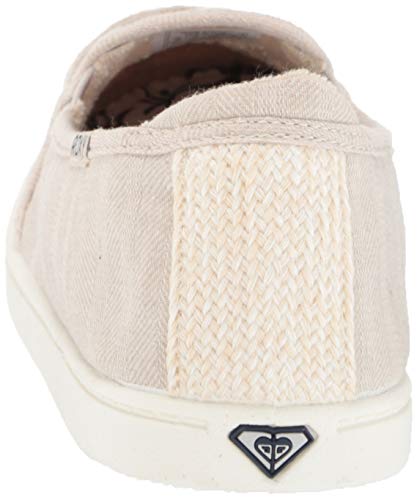 Roxy womens Minnow Slip on Shoe Sneaker, Oatmeal, 11 US