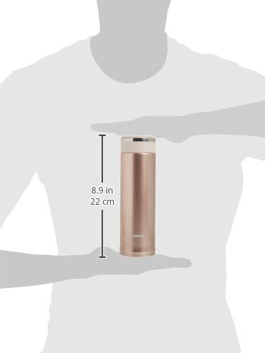 Zojirushi Stainless Steel Travel Mug with Tea Leaf Filter, 11-Ounce/0.34-Liter, Pink Champagne