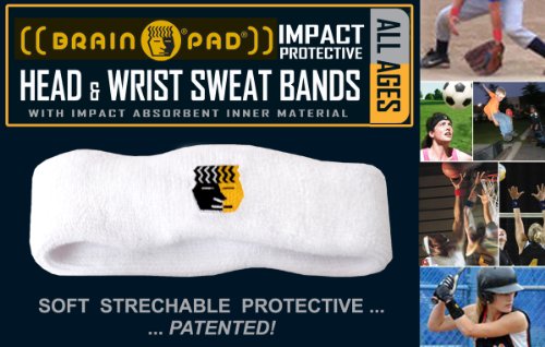 Brain-Pad Protective Headband (White)