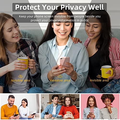 EGKimBa Privacy Screen Protector compatible with iPhone 11 Pro Max/iPhone XS Max, 6.5 inch Gradient Colorful Electroplated Anti-Spy Anti-Blue Light Easy Installation Tempered Glass