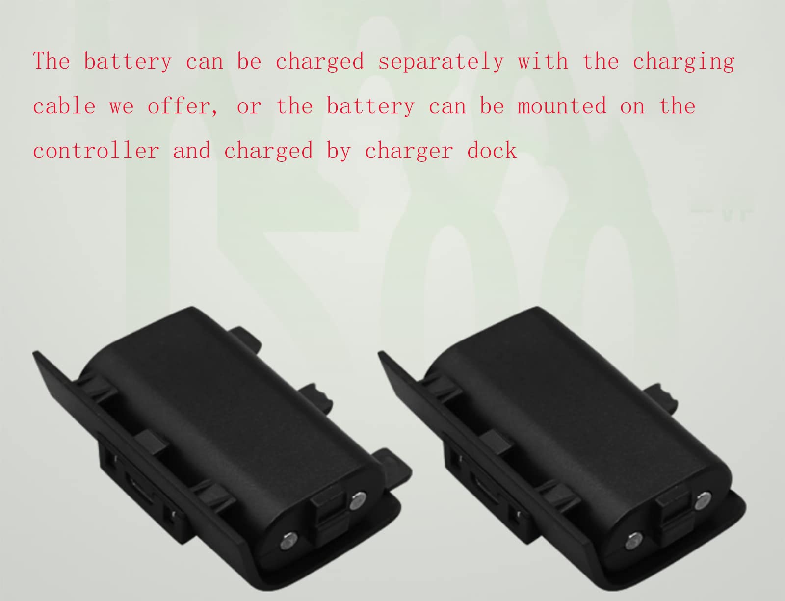 Controller Charger Station with 2 Batteries 1200 mAH and 4 Battery Cover for Xbox Series X|S/Xbox One/Xbox One S/X/Elite Controllers Black