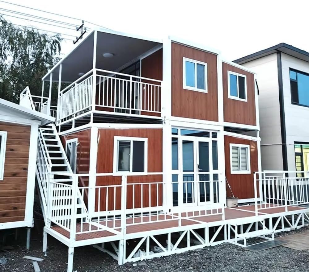 Folding Container House Tiny House Expandable Folding House with 2 3 4 Bedrooms and Bathroom Tiny Home with Luxury Design for Homes, Hotels, Offices