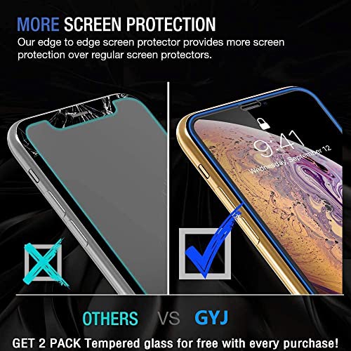 GYJ for iPhone 11 Case with 2 Screen Protector, Drop Protection Full Body Heavy Duty Rugged Military Grade Cover, Shockproof/Drop Proof Durable Phone Case iPhone 11 6.1" [Pink+Blue]