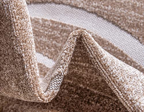 Unique Loom Outdoor Botanical Collection Area Rug - Orlando (5' 1" x 8' Rectangle, Beige/ Cream)