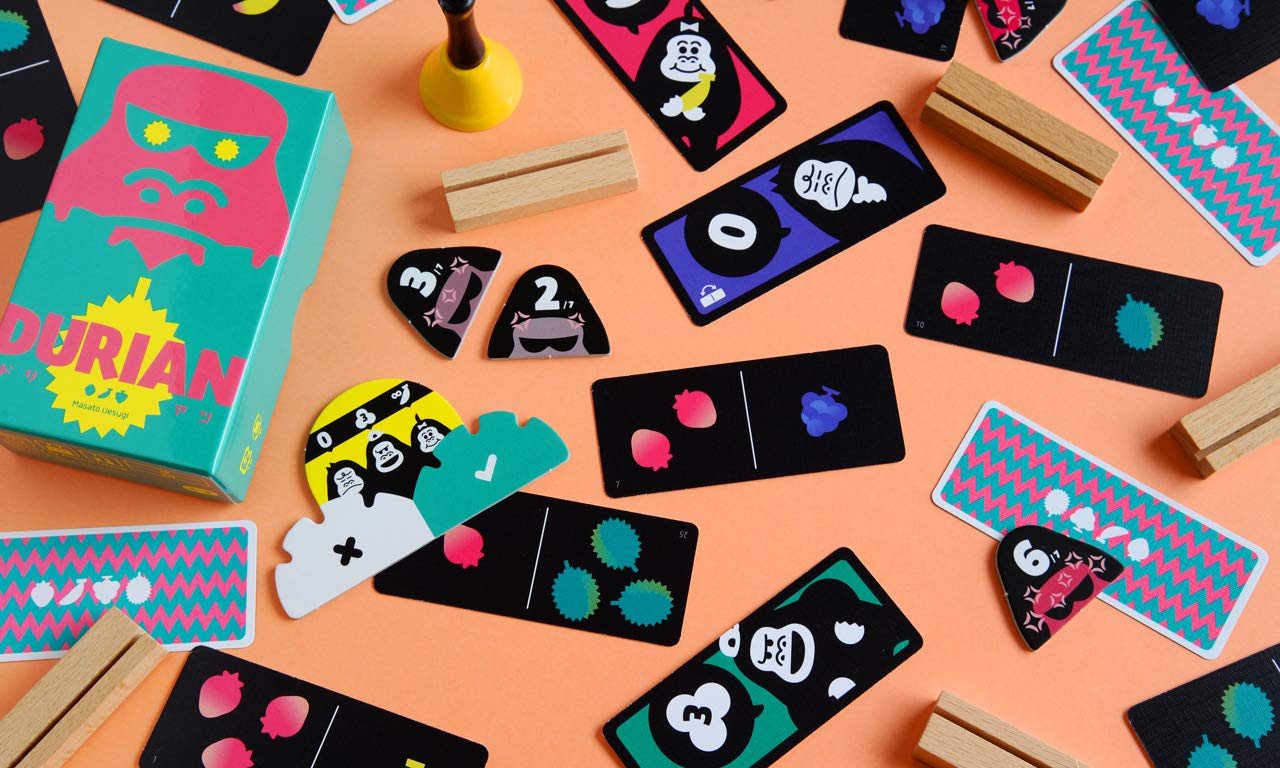 Oink Games Durian - Fast-Paced Japanese Deduction & Bluffing Game | Perfect Stocking Stuffer or White Elephant Gift | Ages 7+ | Jungle-Themed Fun for Family & Friends