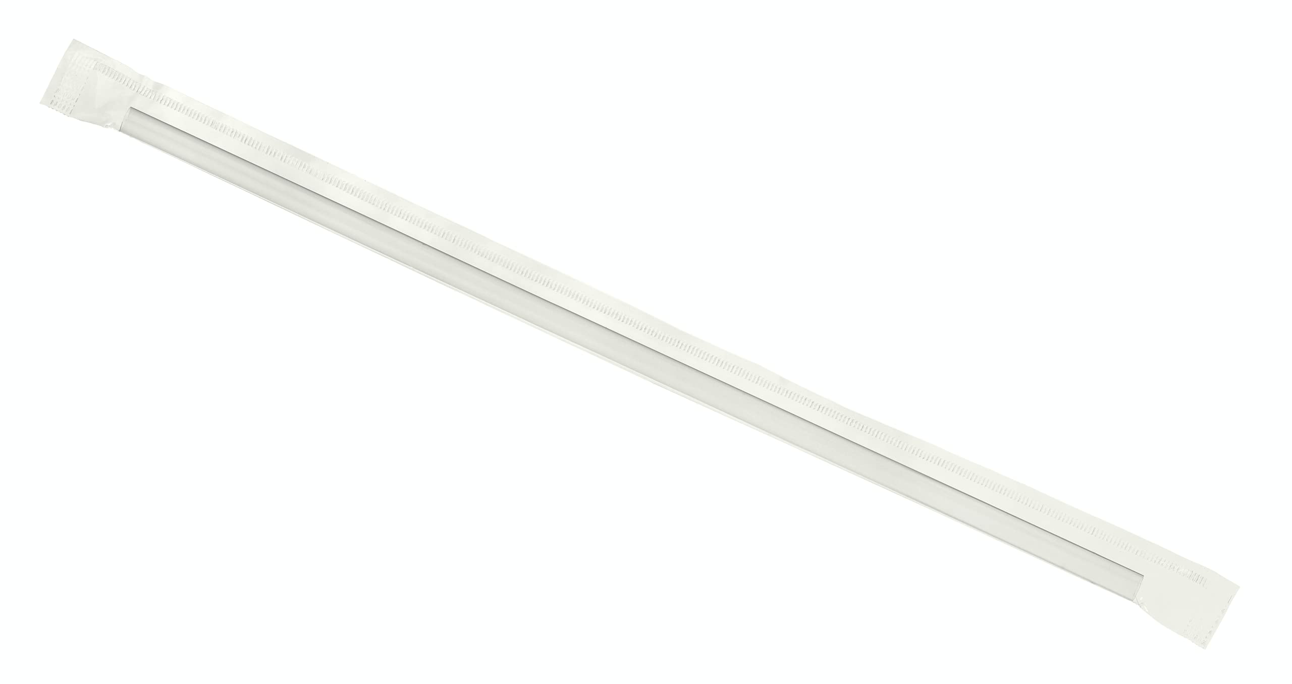 Concession Essentials Plastic Straws Wrapped 1000 Pack - 8 inch Drinking Straw, Foodservice Disposable Straws, Bulk Set (CEClear7.75wrapped-1000ct)