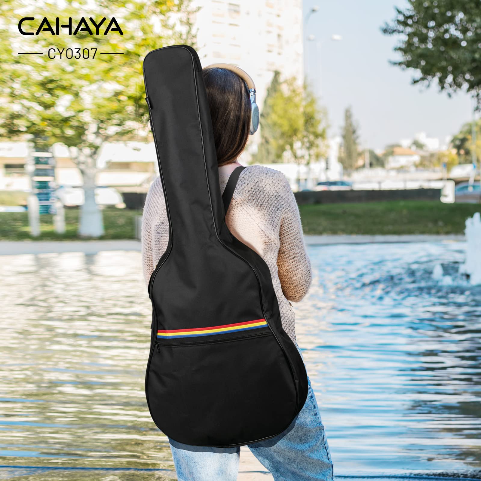CAHAYA Guitar Bag Acoustic 41 In Dust Cover Soft Guitar Bag Dustproof Guitar Cover Gig Bag for Acoustic Classical Guitars No Padding CY0307