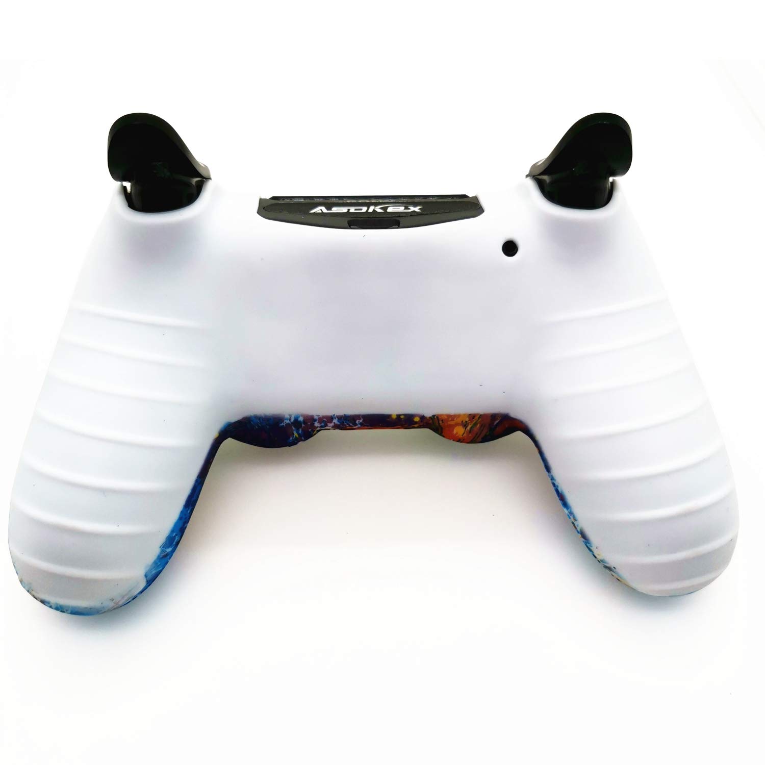Silicone Skin Cover for Ps4 Controller (1pc Anti-Slip, 1 Pair L2 R2 Trigger Extender, 4pcs Thumb Grips,4pcs LED Light Bar Decal) Protector for DualShock PS4/ Slim/Pro Controller