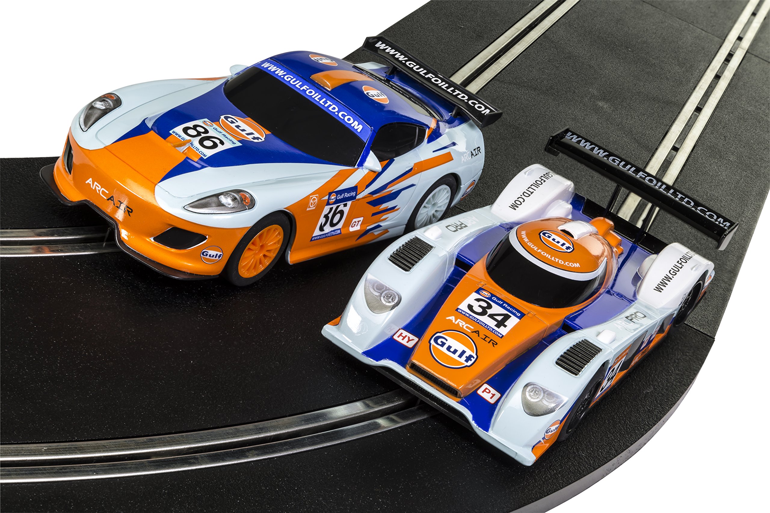 Scalextric C1384 Gulf Racing 1:32 Scale Electric Slot Car Set