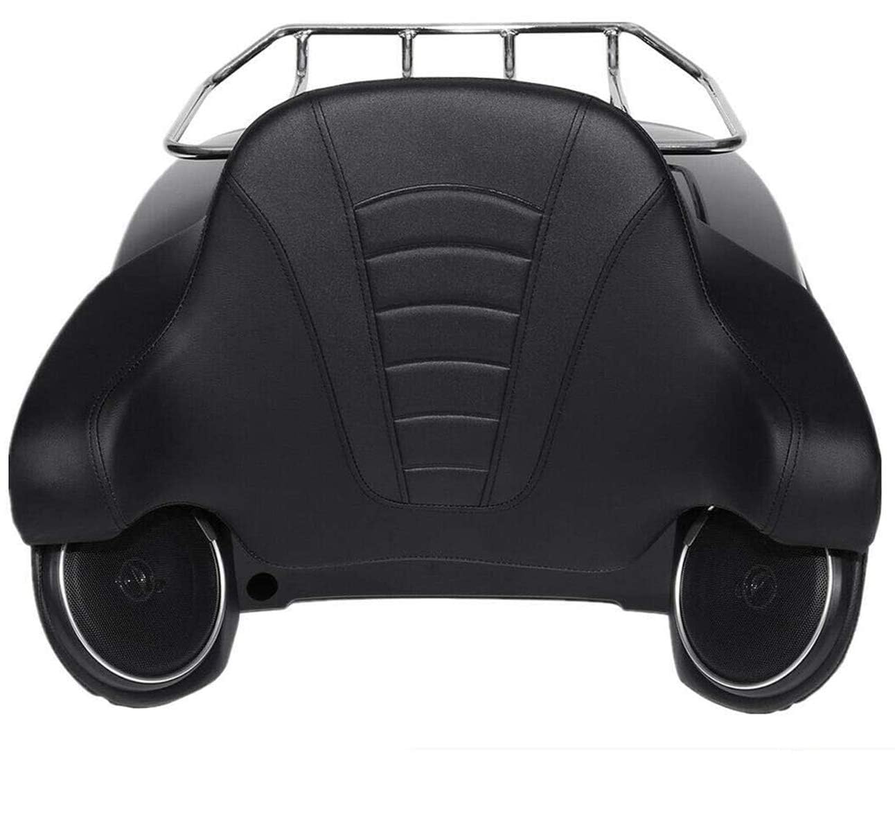 WOWTK King Tour Pack 6.5" Rear Speakers Pod Kit fits for Harley Touring Electra Glide, Street Glide, Ultra Limited, Road Glide Ultra and Tri Glide Models 2014-2023,Chrome