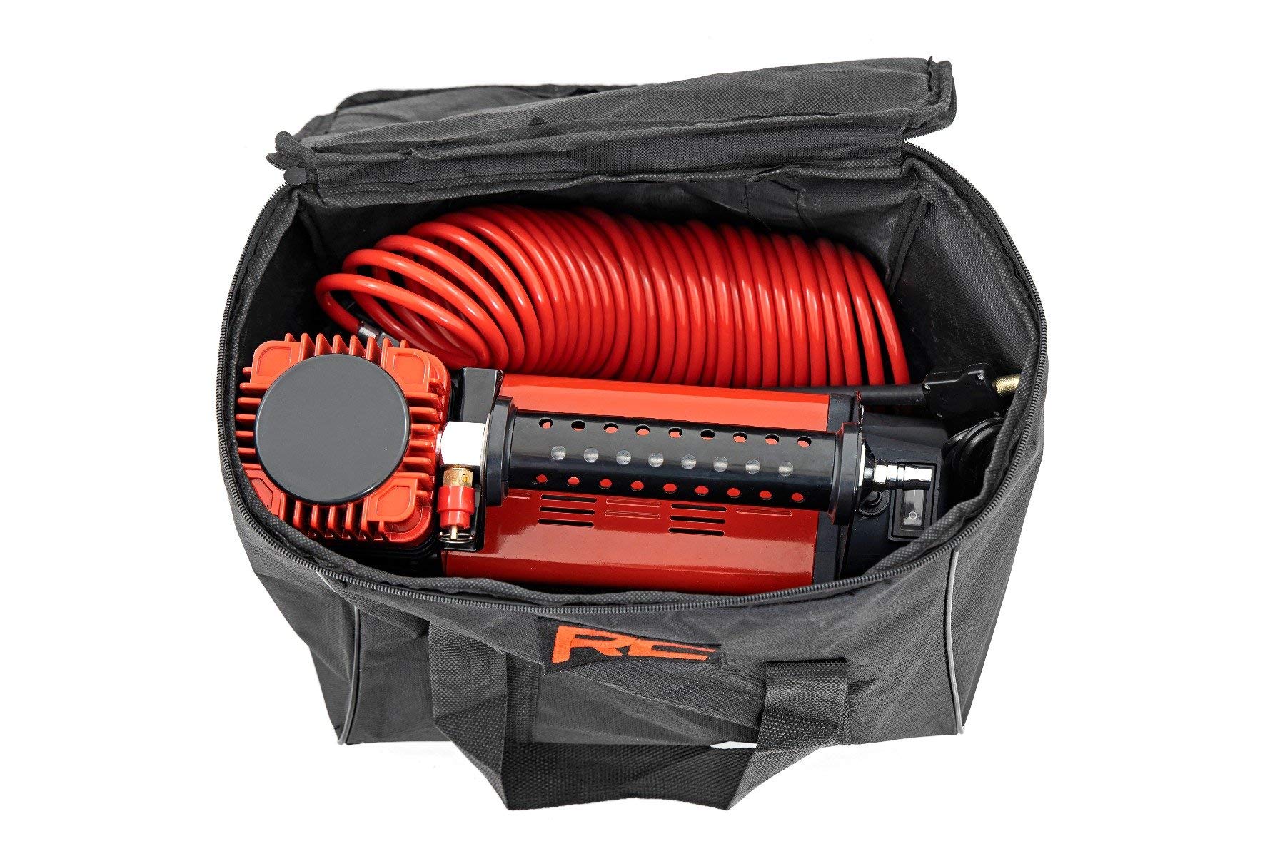 Rough Country Air Compressor w/Carrying Case | 12 Volt | 150PSI | 5.65 CFM - RS200