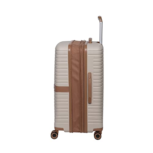 it luggage Encompass 27" Hardside Checked 8 Wheel Expandable Spinner, Cream