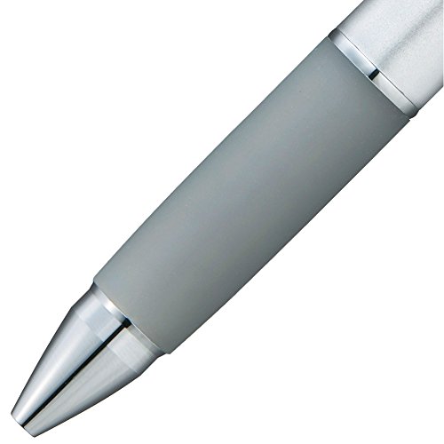 uni JETSTREAM 4&1 Red, Green, Blue, and Black 0.7mm Ballpoint Multi Pen and 0.5mm Mechanical Pencil (Silver)
