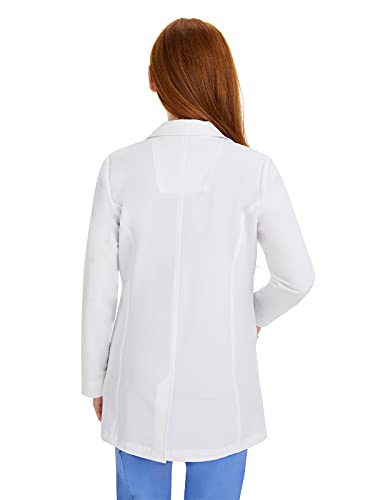 Healing Hands Lab Coat Women 3 Pocket Full Sleeve Mid-Length 5053 Faith The White Coat Minimalist Collection White S