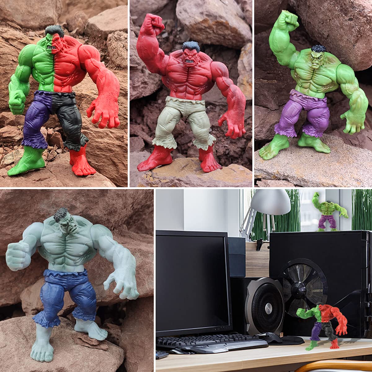 PSMILE Action Figure Garage Kit Action Figure PVC Figure Model 4Pack